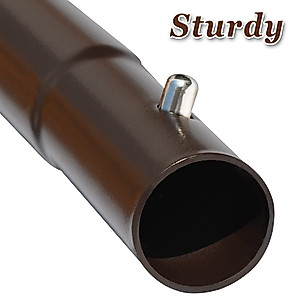 YardGrow Replacement Umbrella Lower Pole for Patio Umbrella, with Bullet Buckle (45.6''L, with bullet buckle) (Brown-45.6''L, with bullet buckle)