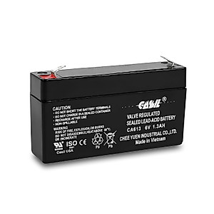 Casil 6V 1.3Ah Replacement Battery Compatible with GE Interlogix 60-914 GE Simon 3 & GE XT Panel