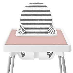 High Chair Placemat for IKEA Antilop Baby High Chair, Silicone Placemats, High Chair Tray Finger Foods Placemat for Boys and Girls, Babies, Toddlers (Blush)