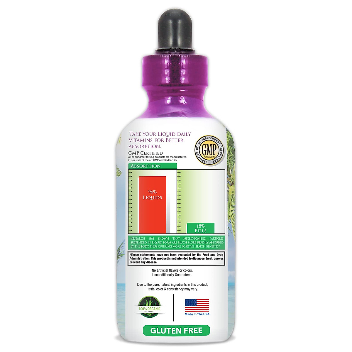 Maximum Strength Liquid Biotin Drops w/ 12,500 MCG – Best Vitamins for Fast Hair Growth, Reduced Hair Loss, Healthy Skin & Strong Nails -5X More Potent Than Pills– Max Absorption, Vegan– 4oz, 30 Serv