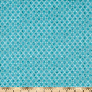 Riley Blake Granny Chic Needlepoint Blue, Fabric by the Yard