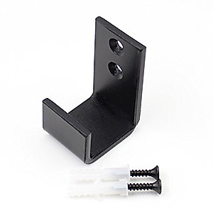 ZEKOO Sliding Barn Door Hardware Door Bottom Floor Guide Wall Guide with Screws Matte Black