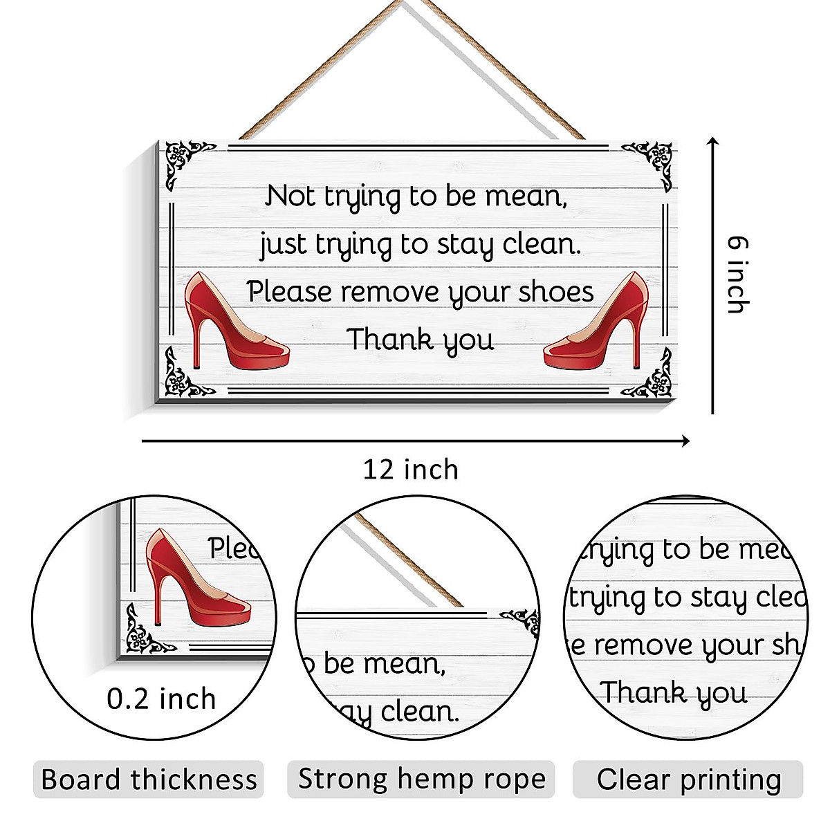 Remove Your Shoes Sign Funny Front Door Sign Wooden Hanging Wall Sign Porch Welcome Sign Take Off Your Shoes Sign Decor for Home Bedroom Door Hanging