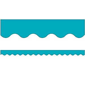 Teacher Created Resources Teal Scalloped Border Trim (5450)