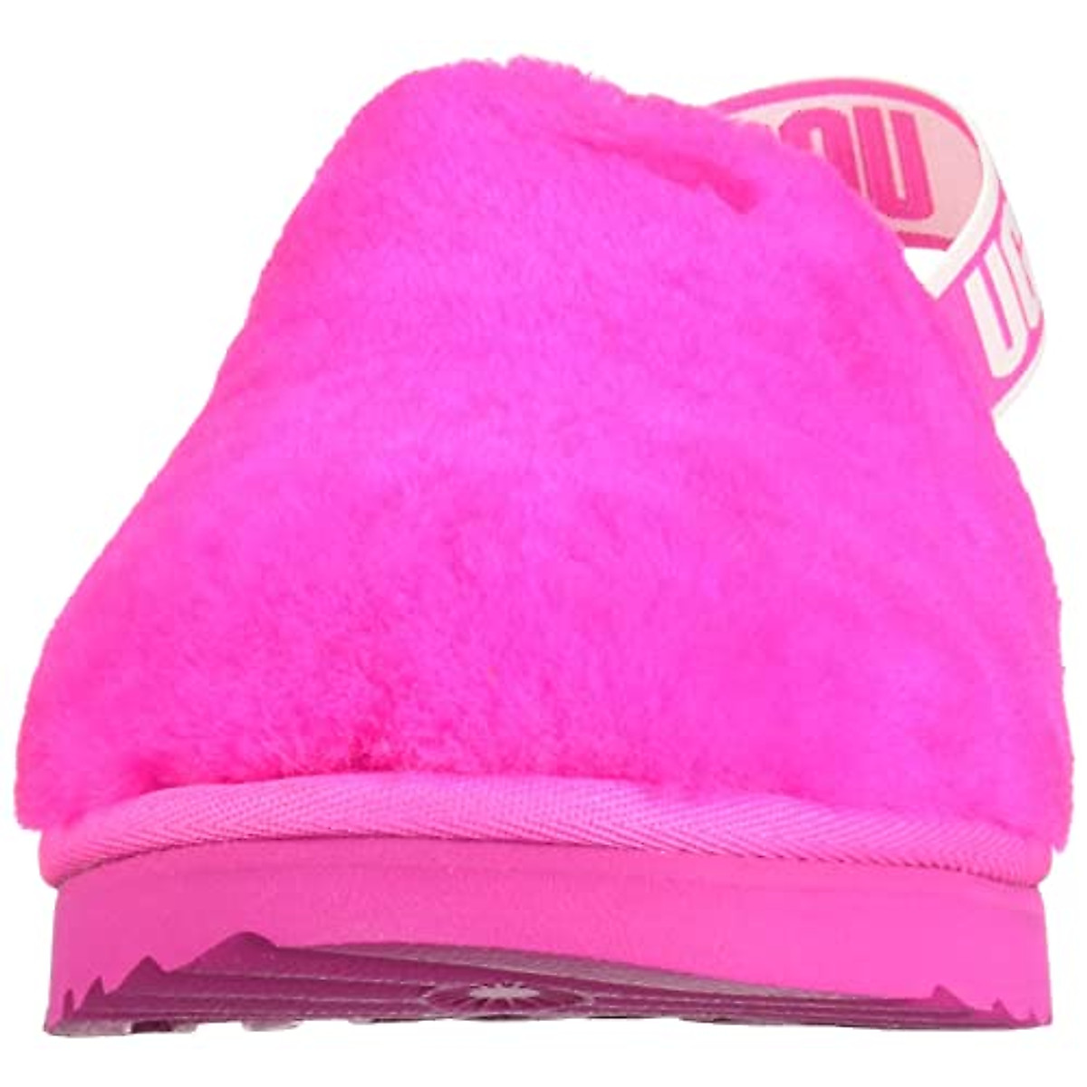 UGG Girls K Fluff Yeah Clog Slipper, Rock Rose, 6 Big Kid