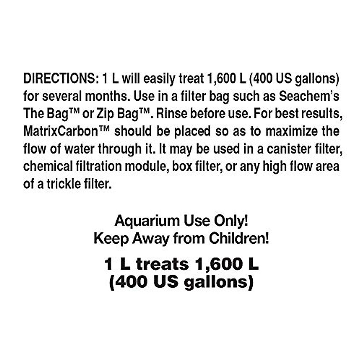 Seachem Matrix Carbon 1 Liter