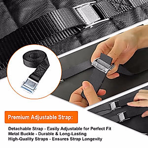 Insulated Protection for Outside AC Units: Window & Wall Air Conditioner Cover to Retain Warmth, 25.5''Lx 18''Hx 20.5''D- Black