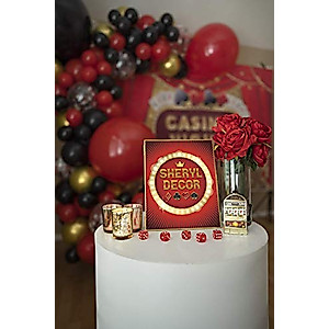 100 pc Red Black and Gold Balloon Garland Kit - Red Black and Gold Balloon Arch Kit - Red Black Gold Balloon Garland Kit - Red Black Gold Balloon Arch Kit