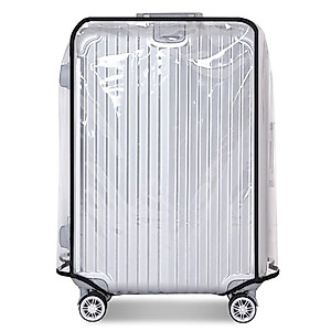 esowemsn 1PC PVC Luggage Protector 20inch Clear Suitcase Cover Protector Waterproof 20inch Transparent Travel Luggage Covers for Wheeled Suitcase Fits Most
