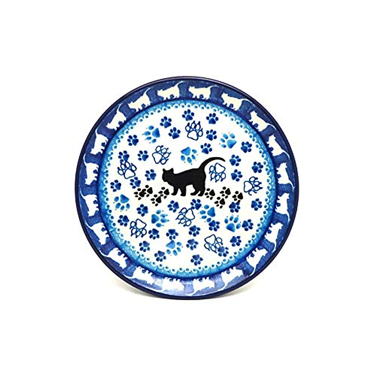 Polish Pottery Plate - Bread & Butter (6 1/4") - Boo Boo Kitty