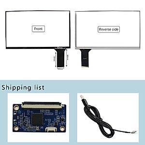 12.3 inch 10 Point Multi-Touch Capacitive Touch Panel Frame VS-123TC01-B1, for 12.3 " 1920X720 HSD123KPW1-A30 HSD123KPW2-D10 1280x480 LQ123K1LG03 LCD screen