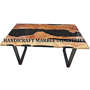 Epoxy Table Live Edge Wooden Table Epoxy Resin River Table Natural Wood Dining table Natural Epoxy Table Resin Table