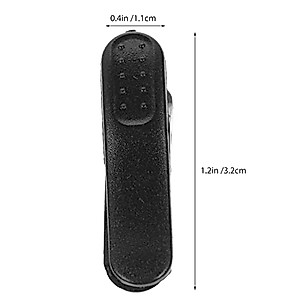 Earphone Mic Cord Clip:Headphone Mount Cable Clothing Clip Fixing Earphone/Microphone Cord for 1.5mm Diameter Round Wire,100 pcs