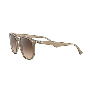 Ray-Ban RB4306 Hexagonal Sunglasses, Opal Beige/Brown Gradient, 54 mm