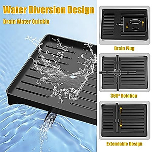 Harigal Dish Drying Rack, Large Capacity Dish Rack for Kitchen Counter, Stainless Steel 2 Tier Dish Rack, Kitchen Counter with Drainboard for Dishes, Knives, Spoons, and Forks