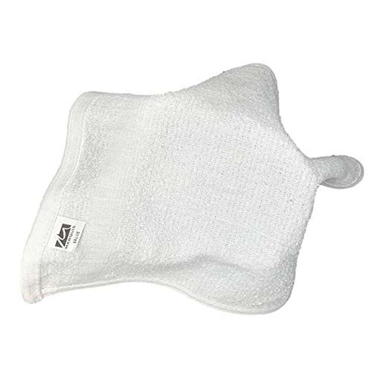 Marquis Mills 12 Inch x 12 Inch White Cotton Value Washcloths - Reusable Lt Weight Thin Cloth Rags - Bath/Exfoliating/Kitchen/Garage - 1 Lb per Dozen - Set of 24