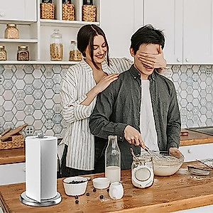 PARATO Paper Towel Holder Countertop, One-Handed Tear Paper Towel Holder Stand for Standard & Jumbo Rolls, Stainless Steel Paper Towel Holder with Anti-Slip Weighted Base for Kitchen Bathroom