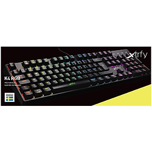 Xtrfy K4 RGB, Mechanical Gaming Keyboard with RGB, US
