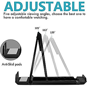 Cell Phone Stand 4 Pack, Tablet Stand Multi-Angle, Universal Phone Stand for Desk,Compatible Phone 13 12 Pro Plus All Android Smartphones,(Black)