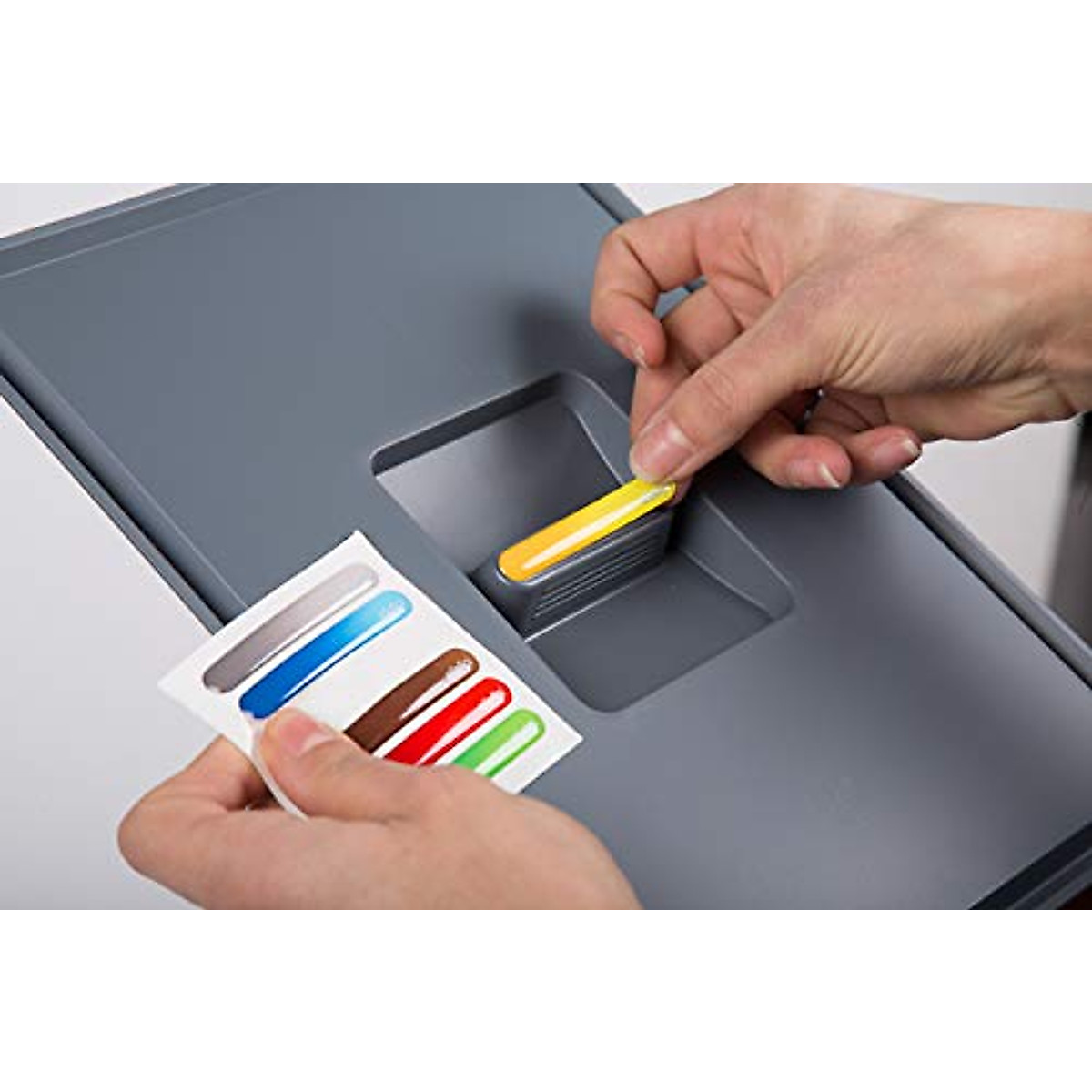 Elletipi Ecofil PF01 34A1 Removable Separate Recycling Bin for Base, Grey, 23 x 45 x 36 cm