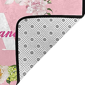 Custom Rug Personalized Area Rug with Text Name Customized Carpet Size Rugs for Bedroom Living Room Business Home Decoration 36x24