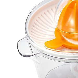 Dominion BPA-Free CitroMax Electric Citrus Juicer Extractor, Compact Volume Pulp Control, Oranges, Lemons, Limes, Grapefruits with Easy Pour Spout, 34oz, White