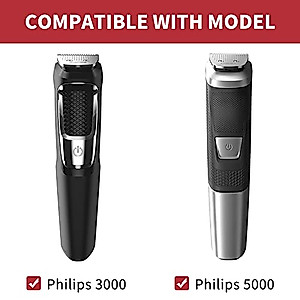 Yinke Case for Philips Norelco Multigroom Series 3000/5000, MG3750/MG5750/49 Beard Trimmer & attachments, Travel Storage Bag Hard Case Organizer (Series 3000/5000)