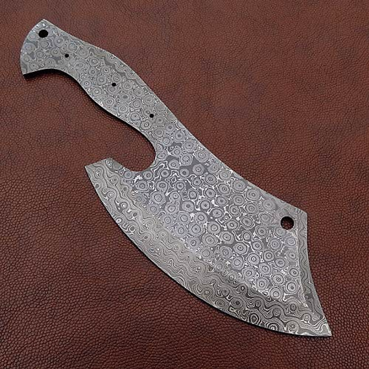 Damascus Steel Blank Blade Custom Handmade 10.5" Damascus Chef Cleaver Knife Blank Blade for knife making