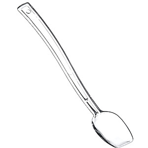 Carlisle FoodService Products CFS 447007 Solid Buffet / Salad Serving Spoon, 0.8 oz, Clear