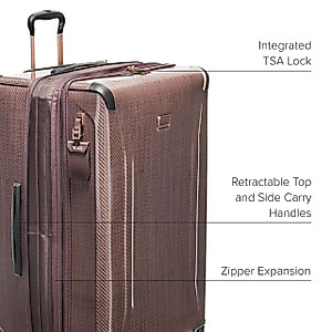 TUMI - Tegra-Lite Extended Trip Expandable 4 Wheeled Packing Suitcase - Roller Suitcase for Domestic & International Travel - Blush