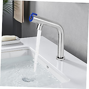 OSALADI 2pcs Black Sink Faucet Toothbrush Travel Case Stainless Steel Water Tap Brass Faucet Faucets for Bath Sinks Stainless Steel Faucet Taps Toilet Water Tap American Style Wash Basin