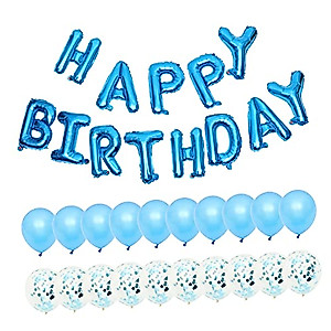 ERINGOGO 4 Sets birthday balloon set gender reveal balloon rose gold birthday decorations backdrop girls suit sequin trim alphabet balloons party decorations for women balloon kit emulsion