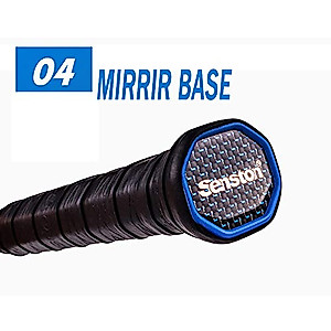 Senston - 100% Carbon Fiber Badminton Racquets Set - includes 1 Badminton Bag / 2 Rackets / 2 Grips (Blue + Yellow)