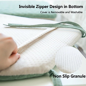 CUNCOO Kitchen Chair Pads Non Slip Set 6, Dining Room Chair Pads Extra Large U Shaped, Chair Cushion Dining Chairs Ties, 100% Cotton Fabric Seat Cushions 6 Pack, Comfortable and Soft Be Beige