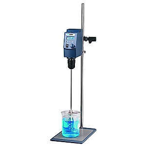 Scilogex SCI20-S LED Digital Overhead Stirrer, Plate Stand and Impeller, 20L Capacity, Brushless Motor for Maintenance Free Long Life, Accepts Pass Through Stirrer Rods | cTUVus (UL and CSA Approved)