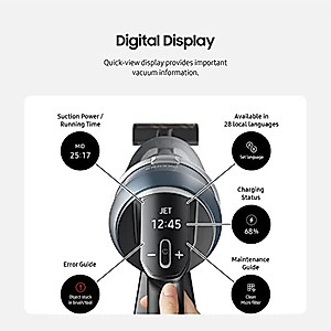 SAMSUNG BESPOKE Jet Cordless Stick Vacuum Cleaner with All In One Clean Station, Powerful Floor Cleaning for Carpet, Hardwood, Tile, Lightweight, HEPA Filtration, Woody Green