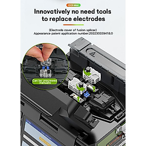 Komshine Optical Fusion Splicer EX39 FTTH Mini Fiber Fusion Splicer Machine Kit 8s Fast Splicing Fast-Heating 18s with Fiber Cleaver FC-30 Welding Machine Empalmador De Fibra óptica