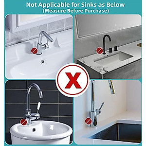 30 Inch Sink Splash Guard, Large Size Kitchen Sink Splash Guard, Longer Silicone Faucet Handle Drip Catcher Tray for Kitchen Countertop, Bathroom, Farmhouse (Black)