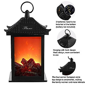 Lanterna Da CamIino Con Fiamme, Fuoco A Batteria Senza Fiamma A LED, Luce Soffusa Luce Di Fuoco Senza Fiamma Realistica Squisita, Per Feste Di Compleanno Al Coperto