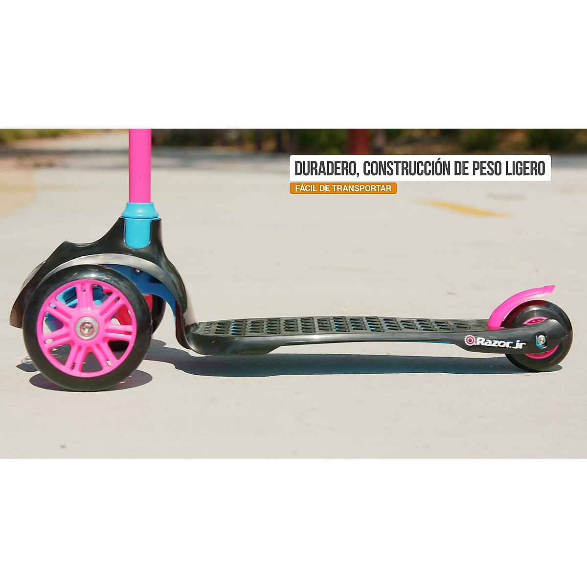 Razor Jr. T3 Kick Scooter for Kids Ages 3+ - Lightweight, Advanced Tilt-to-Turn Technology, For Riders up to 48 lbs