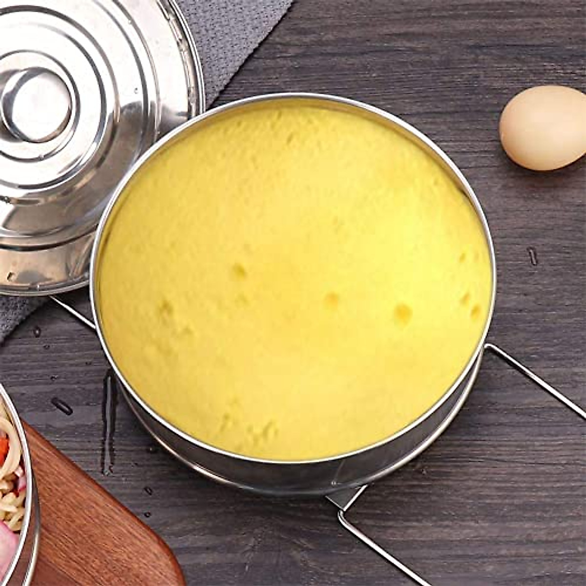 Stackable Steamer Insert Pans- Instant Pot Accessories 6 Qt-2 Silicone handle & Interchangeable Lids–Pressure Cooker Accessories- Pot in Pot for Baking,Lasagna,food steamer,Reheat Multiple Dishes