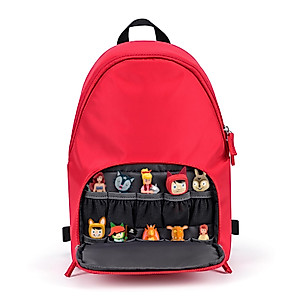 DDgro Carrying Storage Backpack for Toniebox Starter Set, Travel Bag for Toniebox, Tonie Characters, Headphone and Charging Station. (Red)