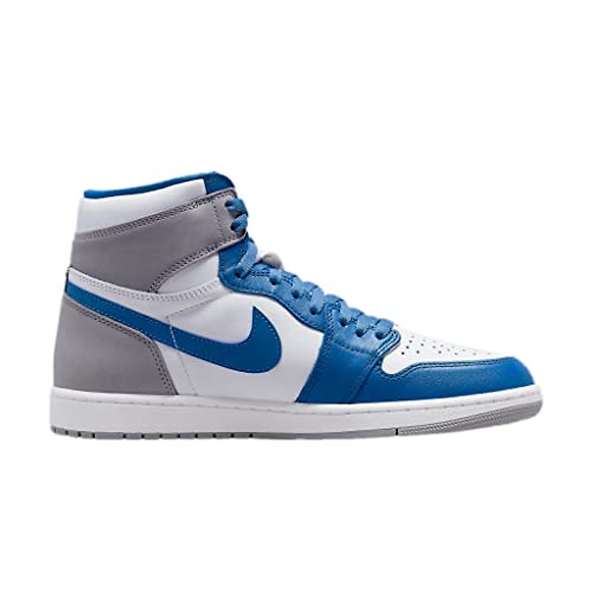 Men's Jordan 1 Retro High OG True Blue/White-Cement Grey (DZ5485 410) - 12