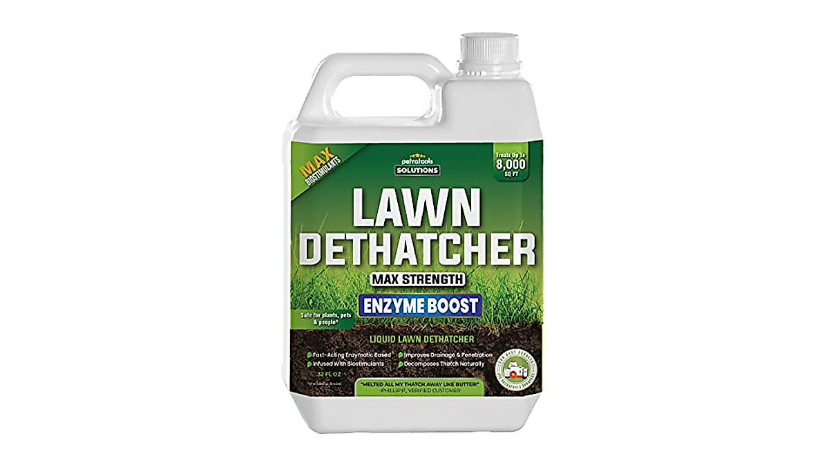 PetraTools Liquid Dethatcher & 16-4-8 Lawn Fertilizer Kit