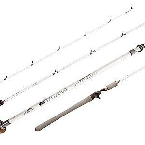 Tsunami Slim Wave White Jigging Conventional Rod 6'6" Heavy SWSPC-661-H
