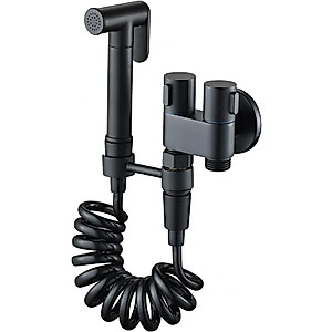 Bidet Sprayer for Toilet Black, Handheld Bidet Sprayer with 1.5m Hose,Bidet Handshower