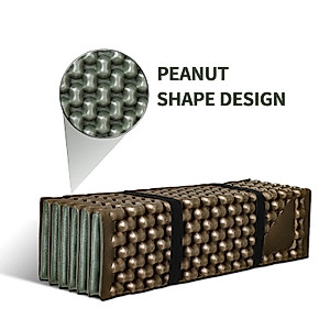 Foam Camping Pads for Hiking, Ultralight Closed Cell Mattress, Waterproof Soft Mat for Adults, Wide Picnic Yoga Mats, Folding Sleeping Pad for Outdoor Backpacking