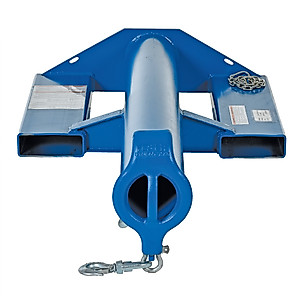 Vestil LMS-EBNT-40-4 Shorty Forklift Jib Boom Crane, 4000 Lb. 24" Centers