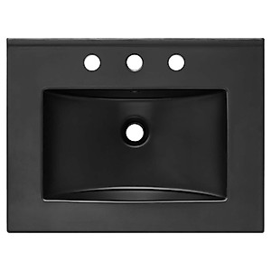 Modway Cayman 24" Bathroom Sink in Black