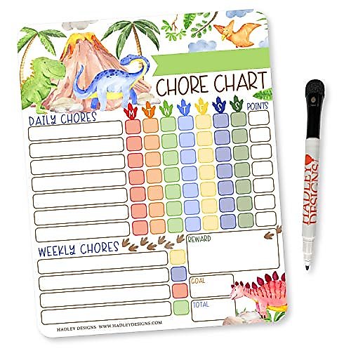 Dinosaur Kids Chore Chart Magnetic, Reward Chart for Kids, Good Behavior Chart for Kids at Home, My Responsibility Chart for Kids, Magnetic Reward Chart for Kids Behavior, Chore Chart for One Child
